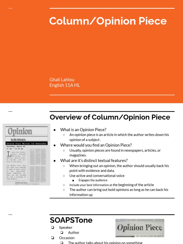 Writing Impactful Opinion Pieces | PDF | Public Sphere | Mass Media