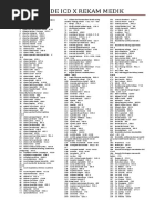 Kode Icd 10 Sering Muncul (Uptd Puskesmas Patek) | PDF