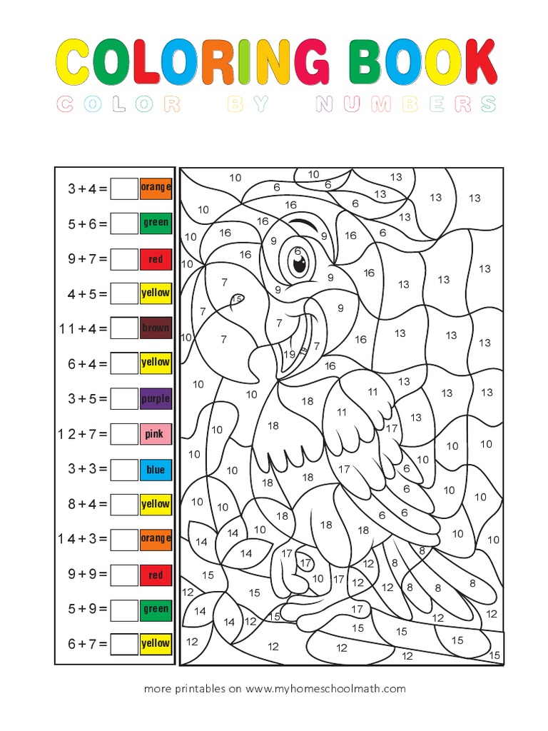 Calculate and Color 1 PDF | PDF | Color | Light