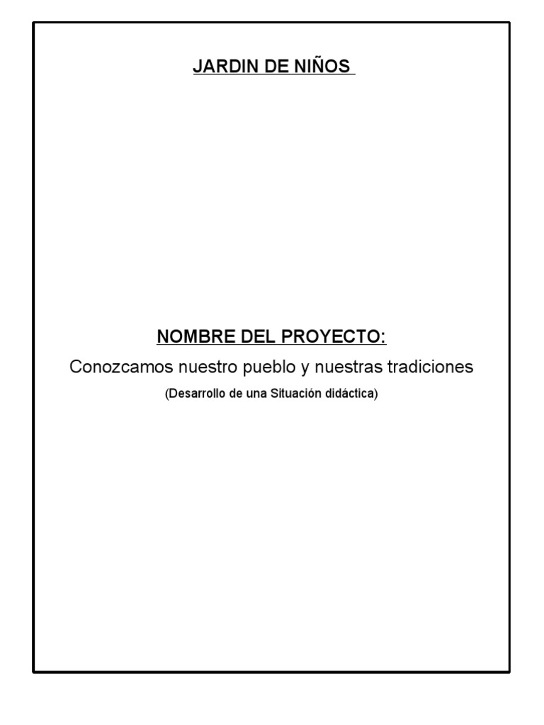 Proyecto Costumbres y Tradiciones de Mi Comunidad | PDF | Tradiciones ...