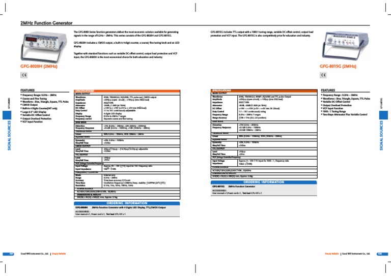 Manual Function Generator | PDF | Electrical Engineering | Electronics