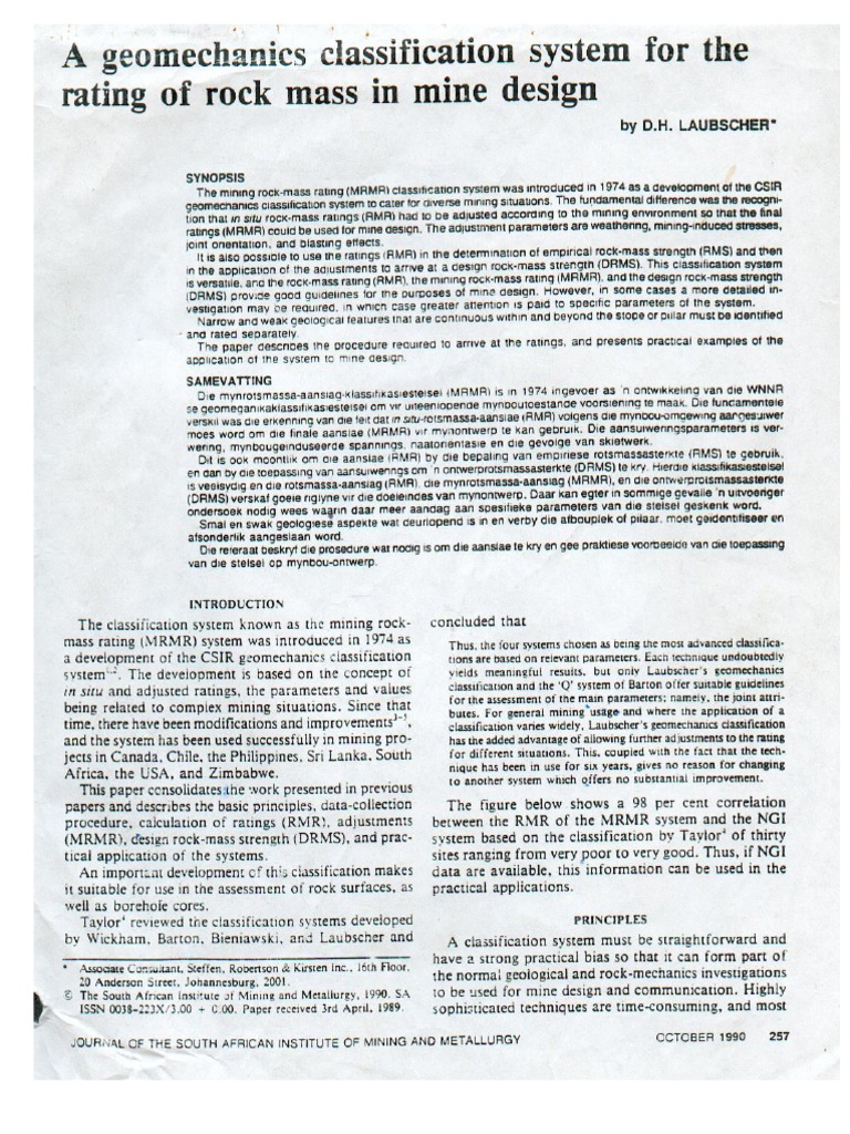 Laubscher 1990 | PDF