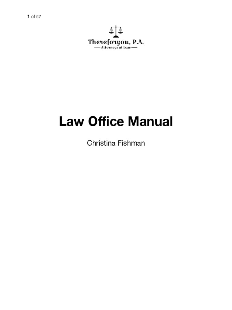 Law Office Manual Online | PDF | Lawyer | Microsoft Outlook