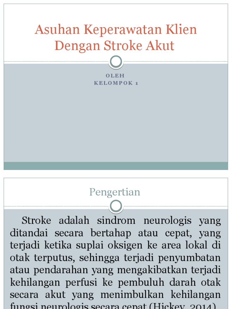 PPT. Askep Stroke | PDF