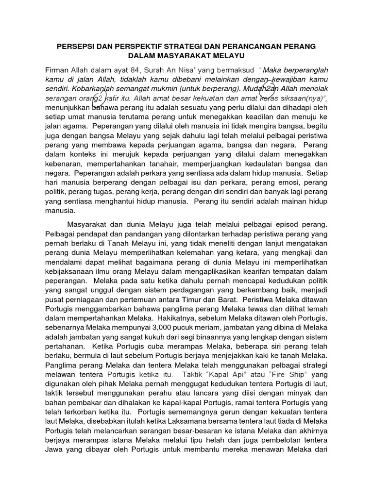 Naratif Perang Dalam Masyarakat Melayu PDF | PDF | Sejarah | Agama & Spiritualitas