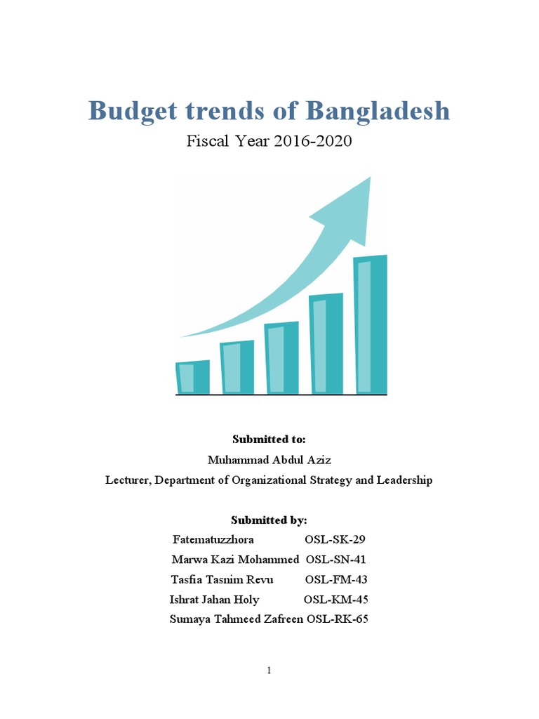 Budget Trends of Bangladesh: Fiscal Year 2016-2020 | PDF | Deficit ...