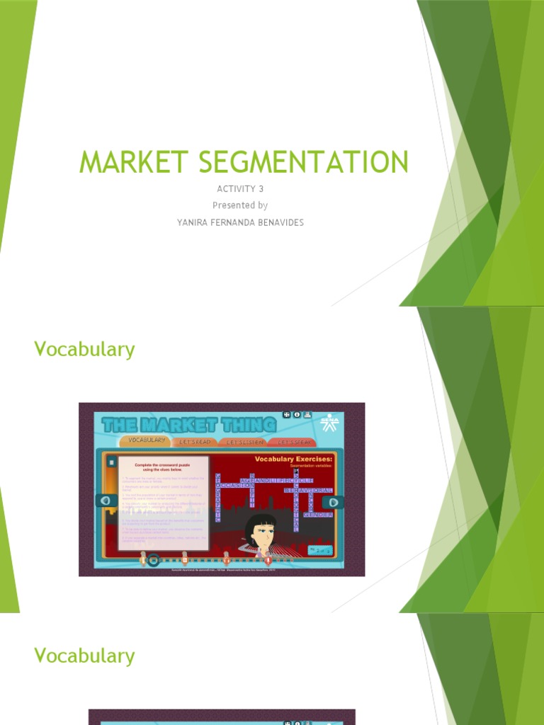 Market Segmentation Activity Guide | PDF | Foreign Language Studies | Art