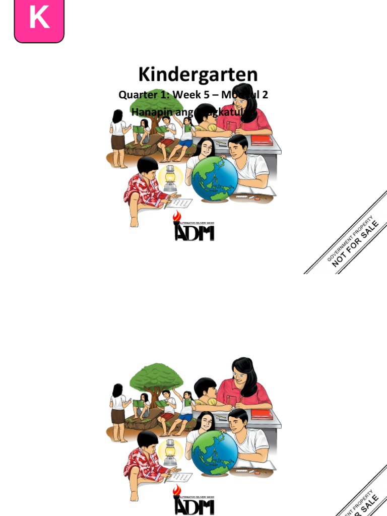 KINDER - Q1 - W5 - Mod2 - Hanapin Ang Magkatulad | PDF