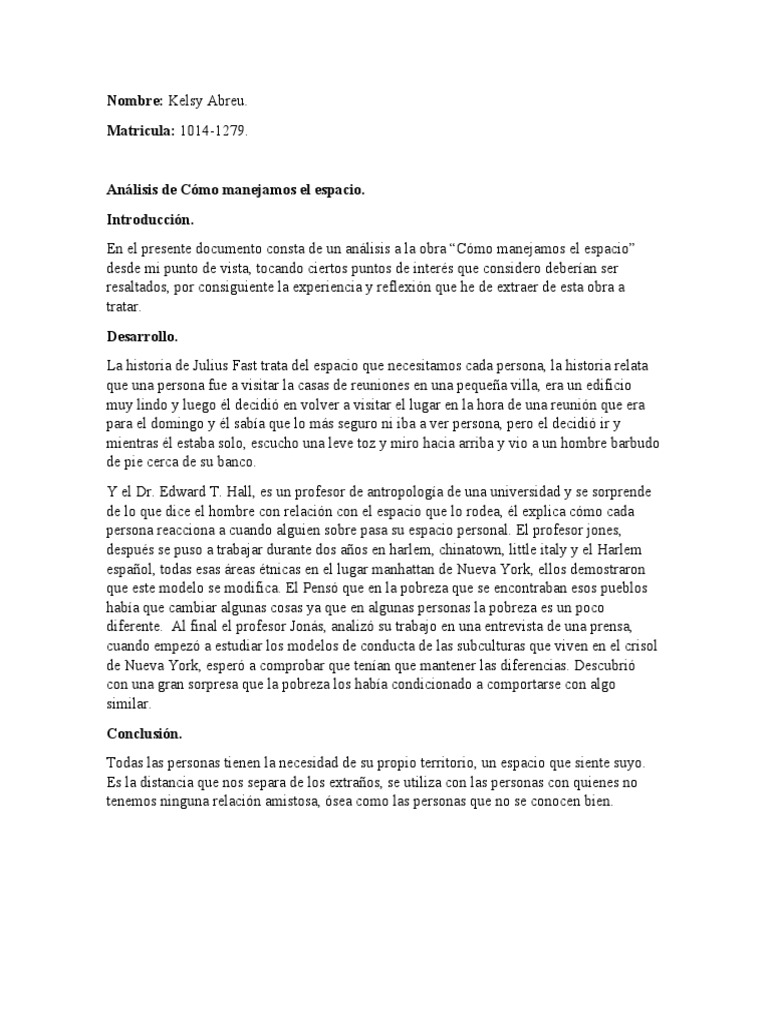 Como Manejamos El Espacio (Borrador) | PDF | Science | Ciencia y Tecnología