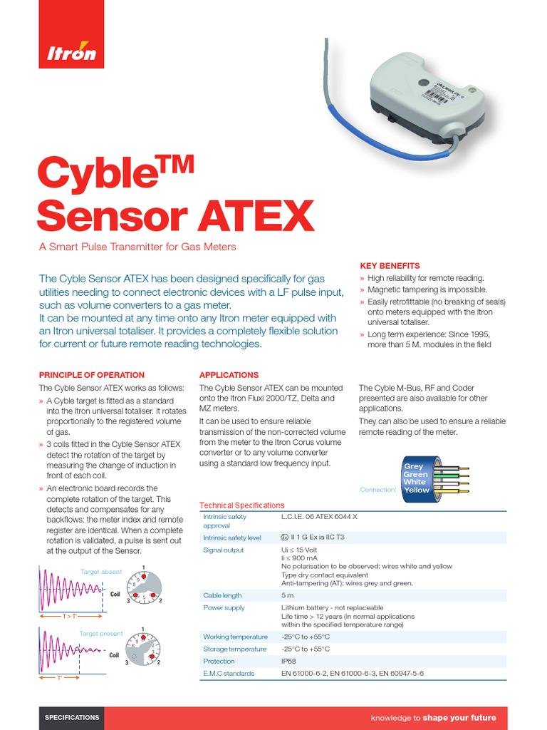 Cyble Sensor ATEX Brochure English | PDF | Inductor | Sensor