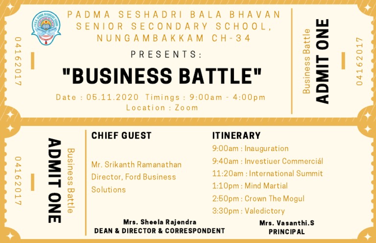 Business Battle Invite - Students | PDF