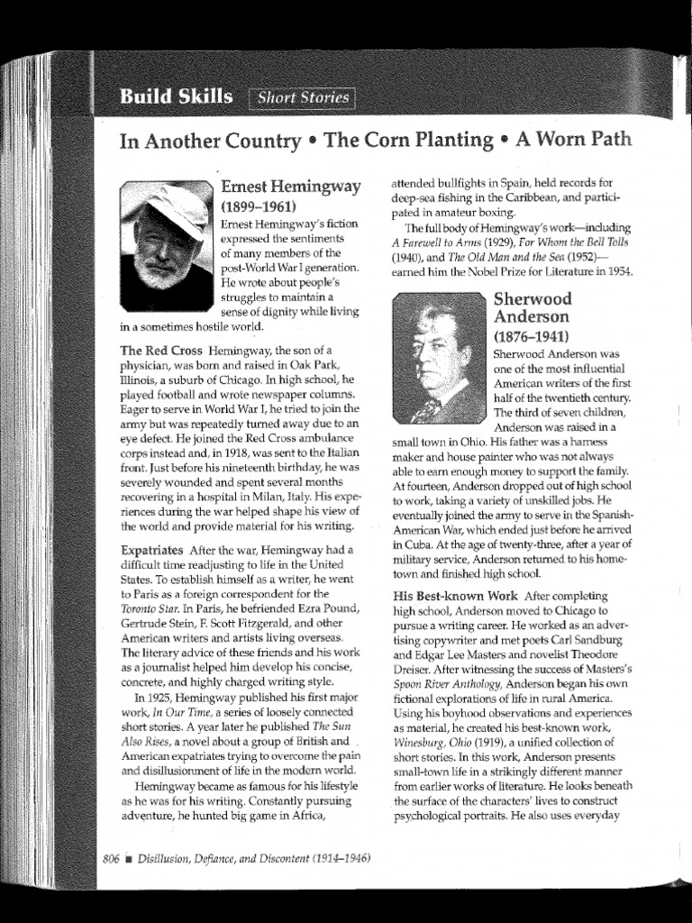 Hemingway's in Another Country | PDF