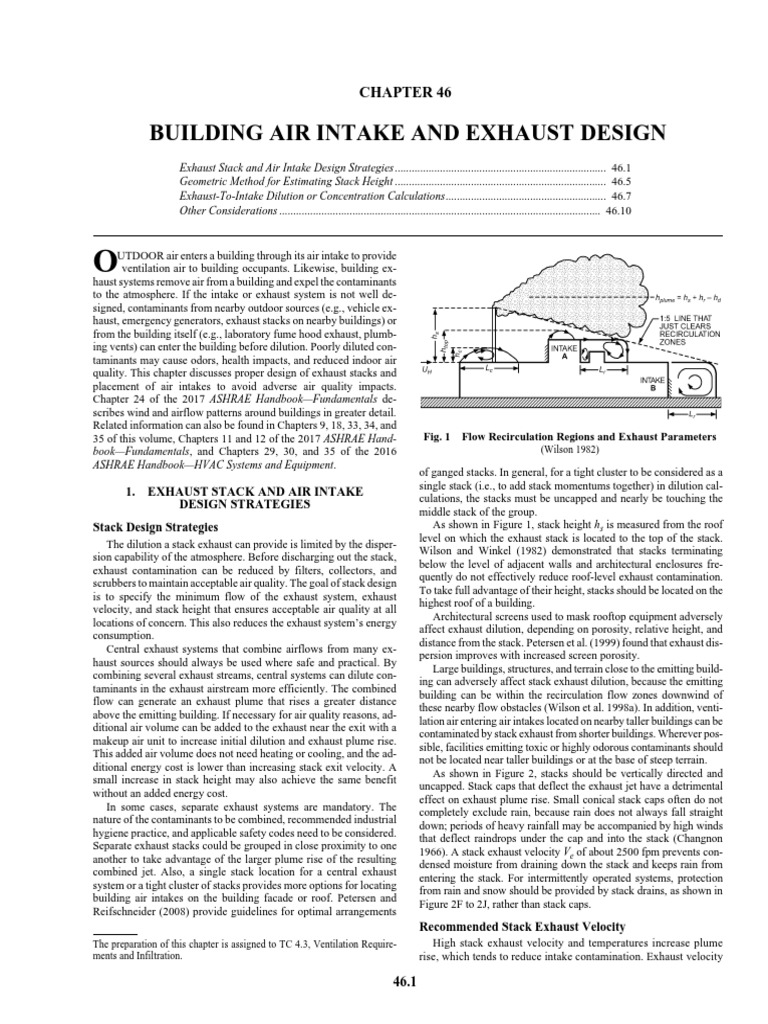 Exhaust Stack and Air Intake Design Strategies Stack Design Strategies ...
