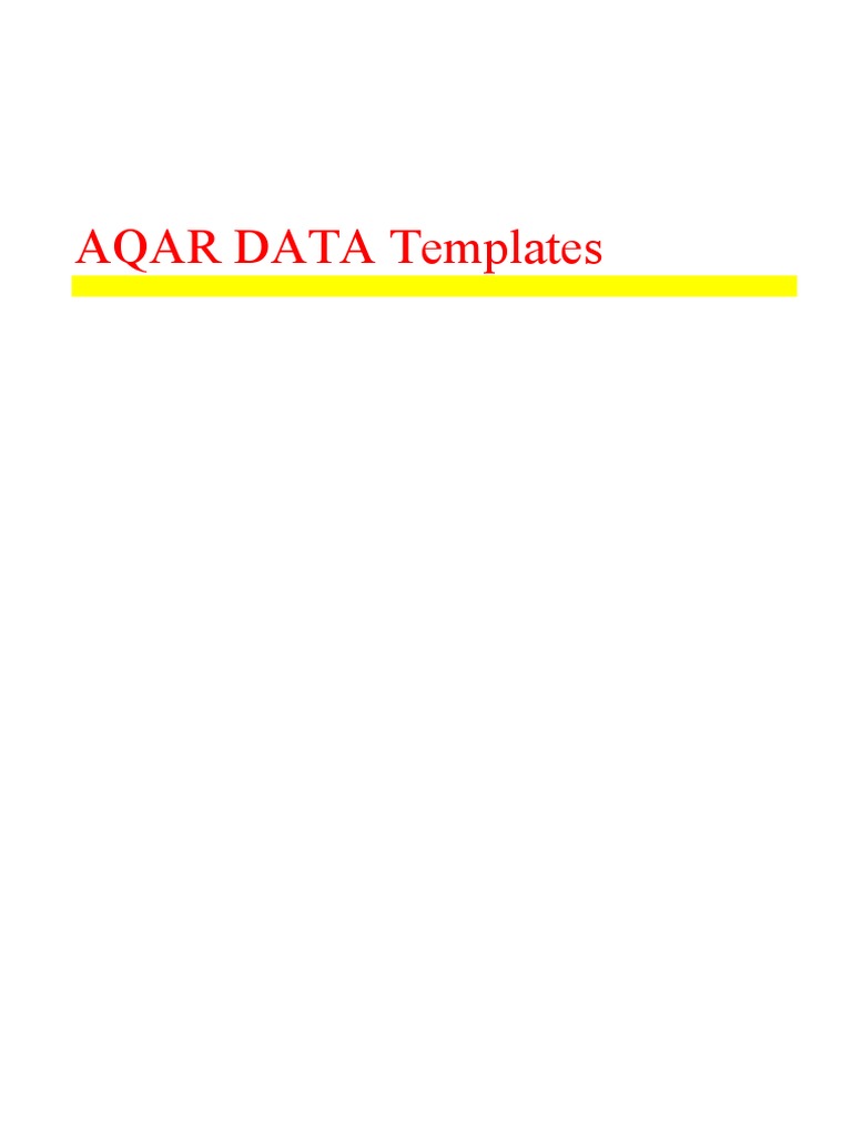 AQAR Data Templates for Institutions | PDF | Doctor Of Philosophy ...