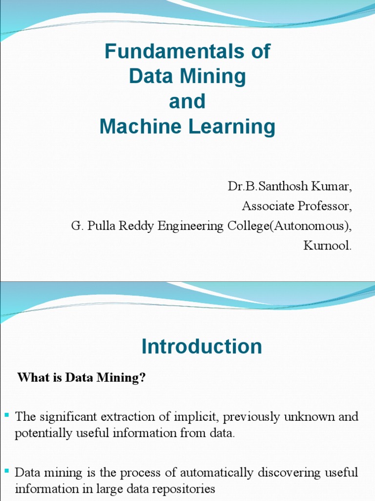 FDP Day1 | PDF | Machine Learning | Data Mining