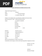 Contoh Surat Penarikan Kendaraan Berupa Motor | PDF