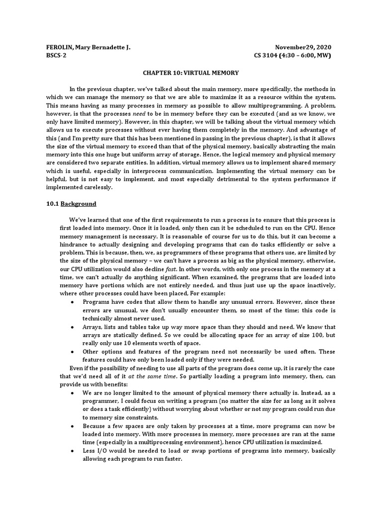 FEROLIN, Mary Bernadette J. November29, 2020 BSCS-2 CS 3104 (4:30 - 6: ...
