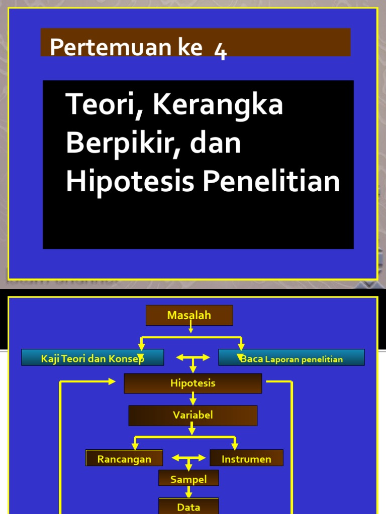 Teori Kerangka Berpikir Dan Hipotesis Penelitian Pdf