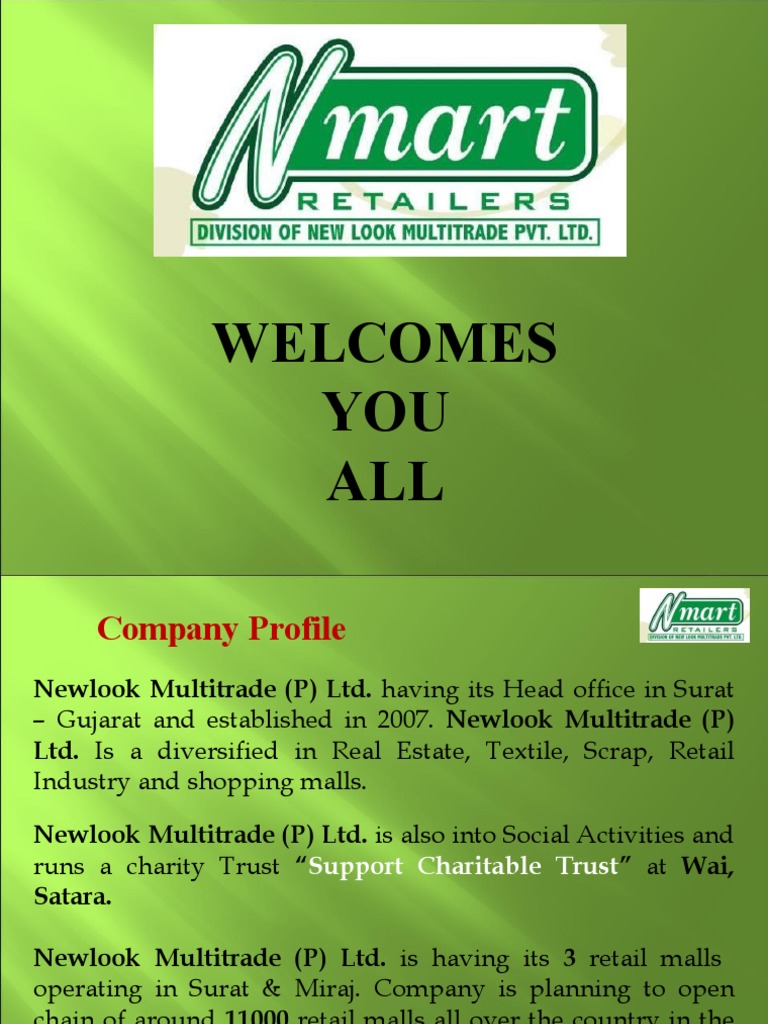 New Nmart PPT | Download Free PDF | Economies | Retailing