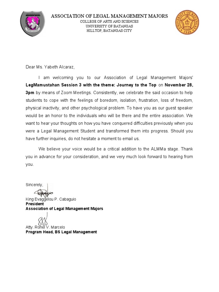 LegMamustahan Session 3 Invite | PDF | Law