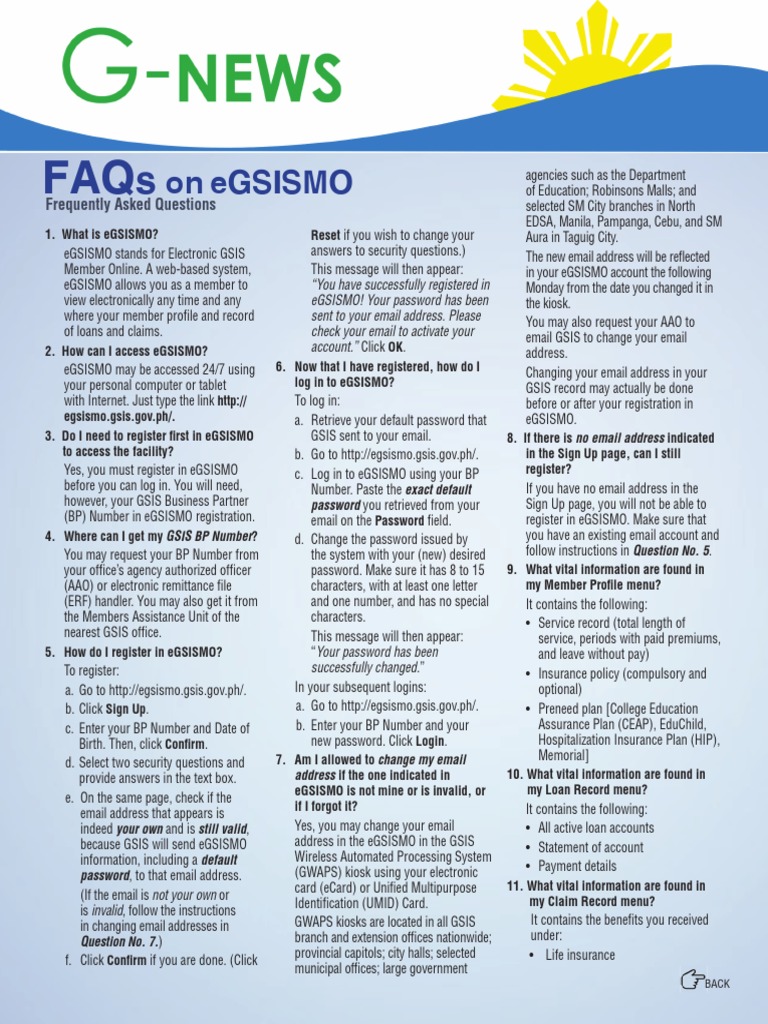 GSIS Issue No12 2017 | PDF | Faq | Password