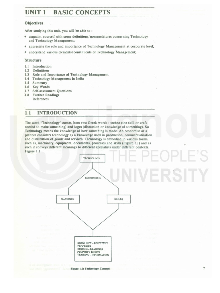 Unit 1 Basic Concepts: Troductio | PDF | Invention | Innovation