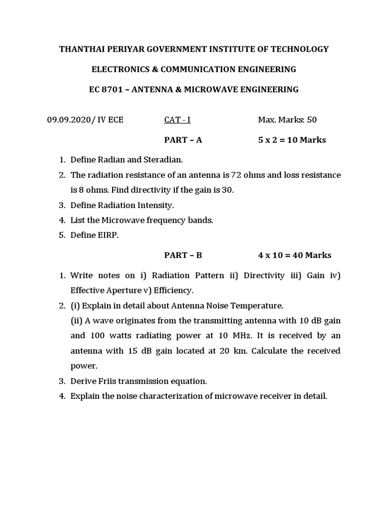 Thanthai Periyar Government Institute of Technology Electronics ...