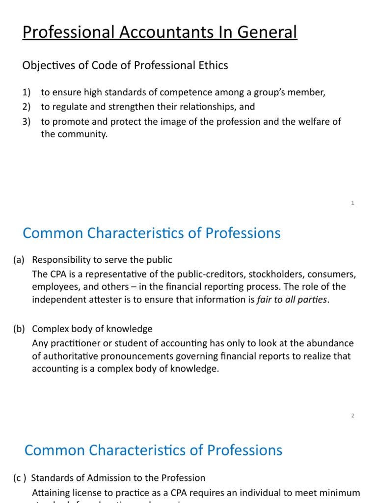 Code of Etichs of Professional Accountants | PDF | Certified Public ...