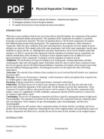 Mixture Separation Lab Guide | PDF | Chemical Substances | Mixture