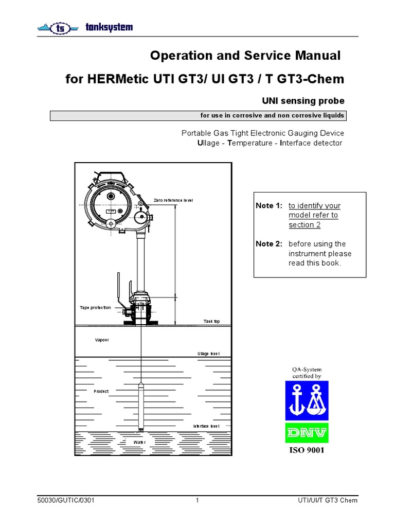 HERMetic UTI GT3 Operation Manual | PDF | Sensor | Nature