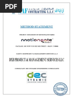 Method Statement For Civil Works | PDF | Masonry | Concrete