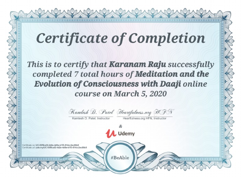 Udemy Course Completion Certificate Format2 | PDF