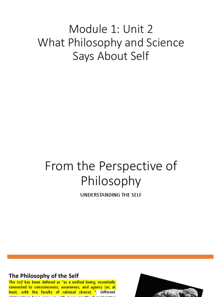 What Philosophy and Science Says About Self | PDF | Philosophy Of Self | Id