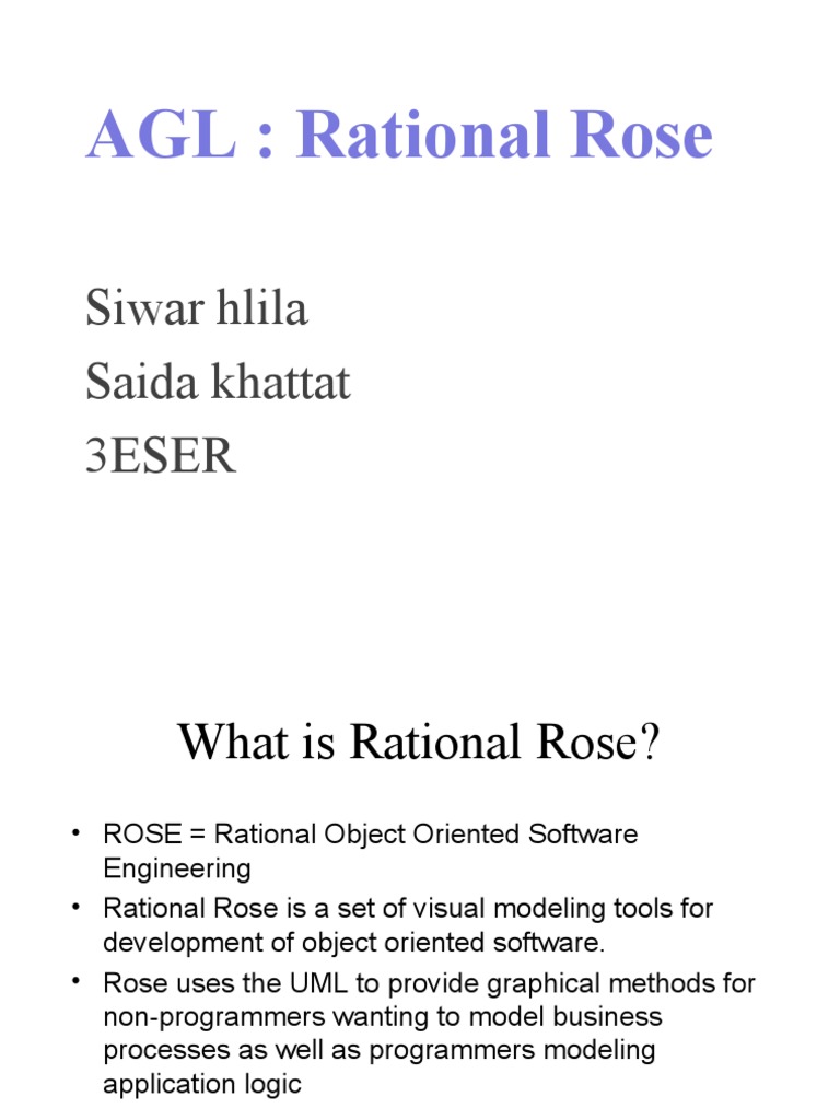 Rational Rose - Visual Modeling Tool for UML Design | PDF | Unified ...
