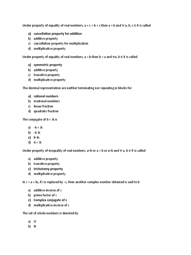 A) Cancellation Property For Addition | PDF | Compact Space | Metric Space
