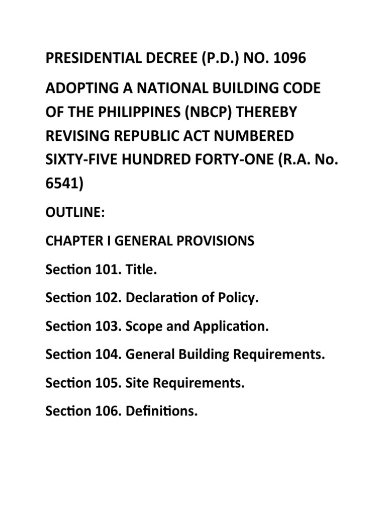 National Building Code of the Philippines | PDF | Ventilation ...