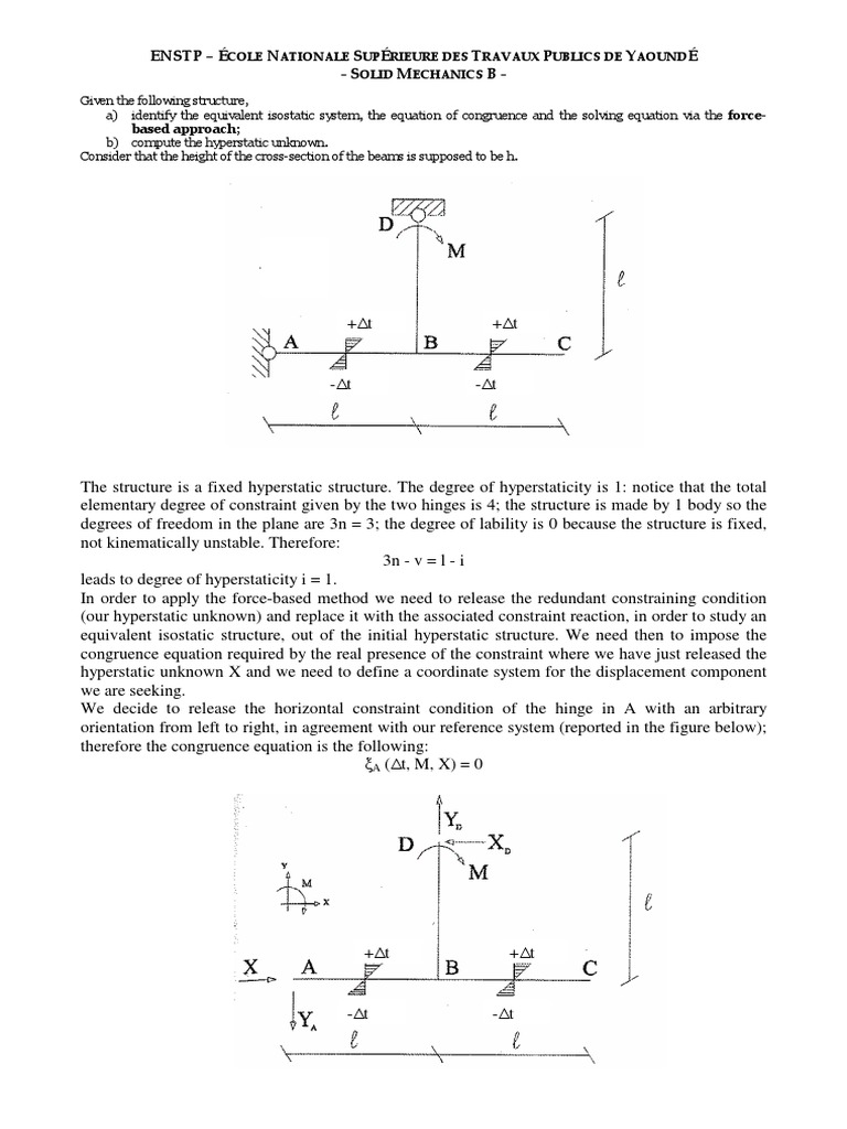 Hyperstatic 2 | PDF | Bending | Beam (Structure)