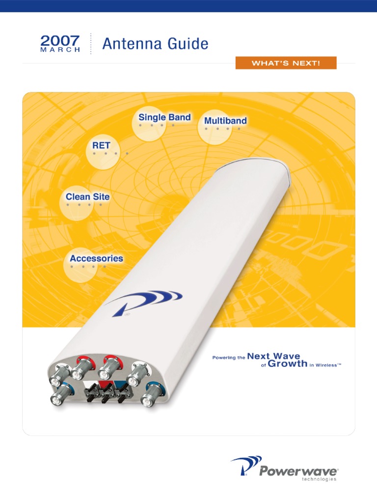 Powerwave Antenna Guide PDF | PDF | Antenna (Radio) | Broadcast Engineering