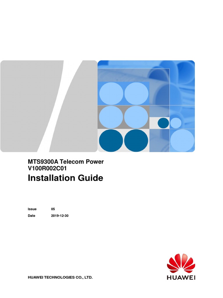 MTS9300A V100R002C01 Telecom Power Installation Guide | PDF | Power ...