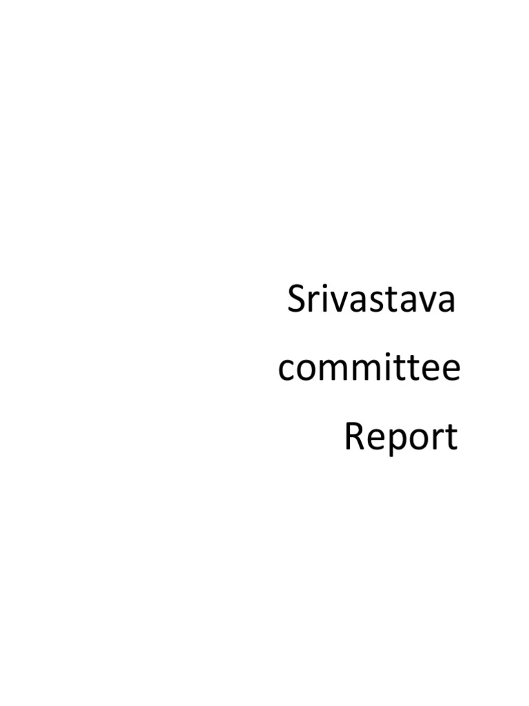 1975 Srivastava - Committee - Report PDF | PDF | Family Planning ...