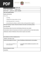 Detailed Lesson Plan (Counting Numbers 1-10) ) | PDF | Lesson Plan ...