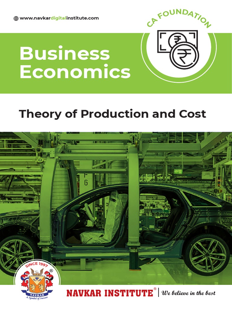 Theory of Production and Cost PDF | PDF | Production Function ...