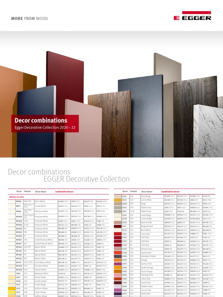 Decor Combinations: Egger Decorative Collection 2020 - 22 | PDF | Nature