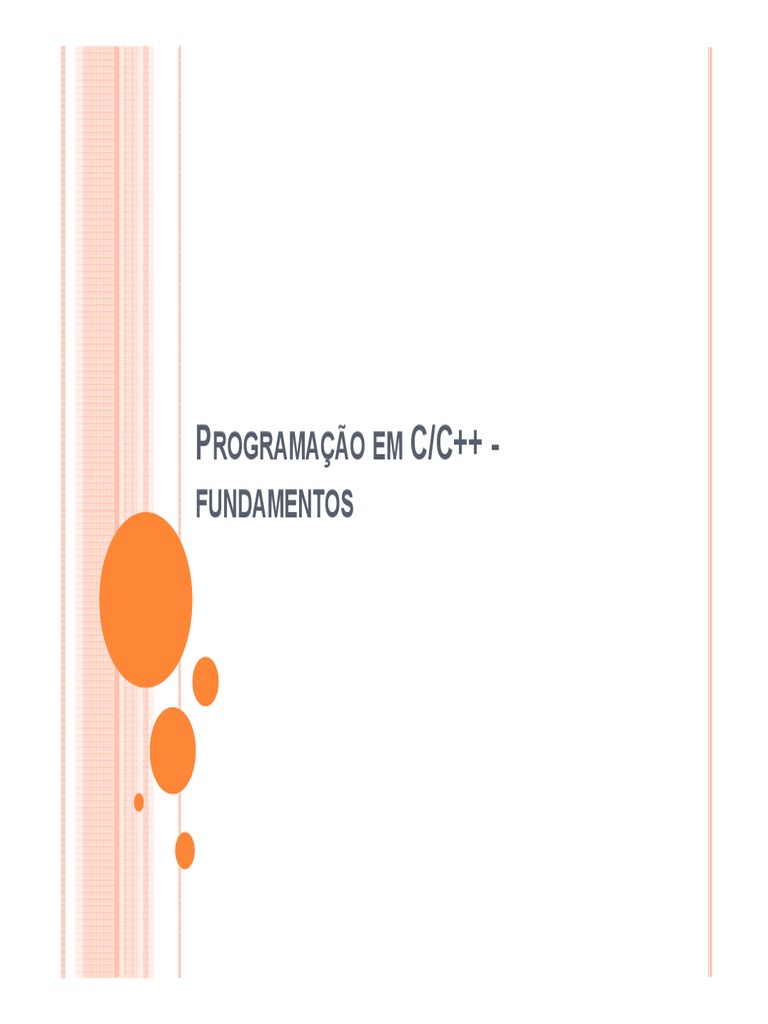 Programaçao em C - Fundamentos | PDF | C ++ | Compilador