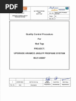 Hot Tapping Safety and Procedure Guide | PDF | Welding | Construction