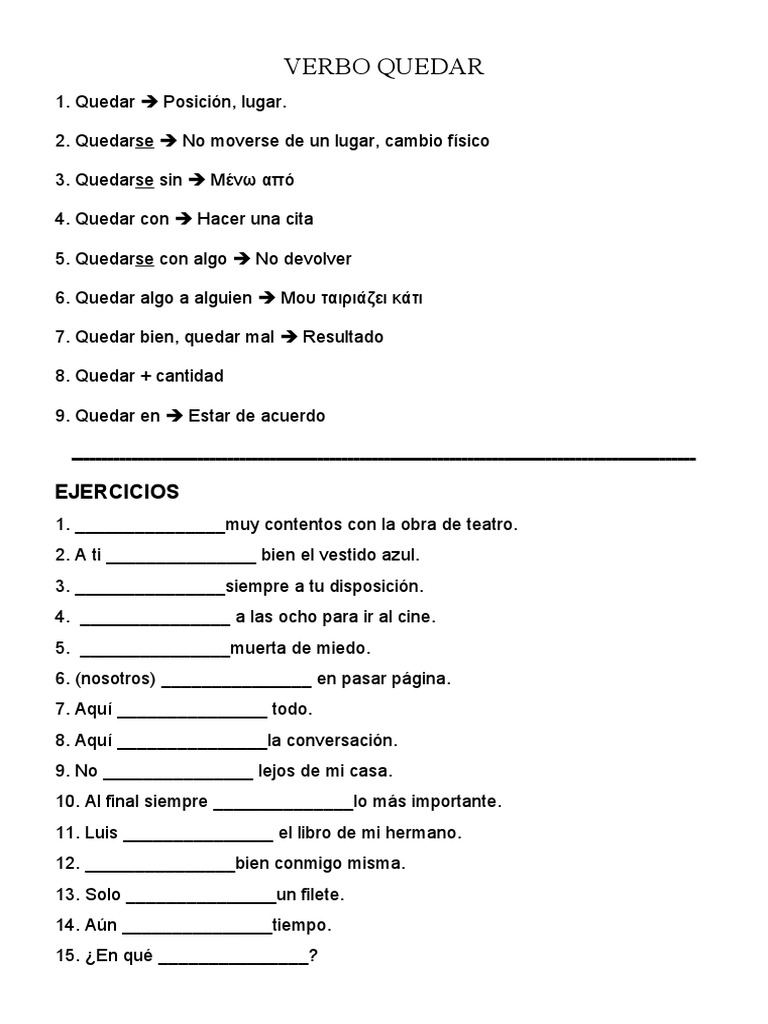 Verbo Quedar | PDF | Violencia