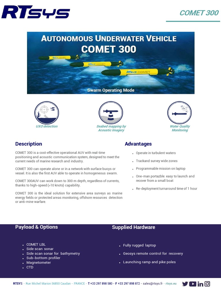 COMET 300: Description Advantages | PDF | Sonar | Computing And ...