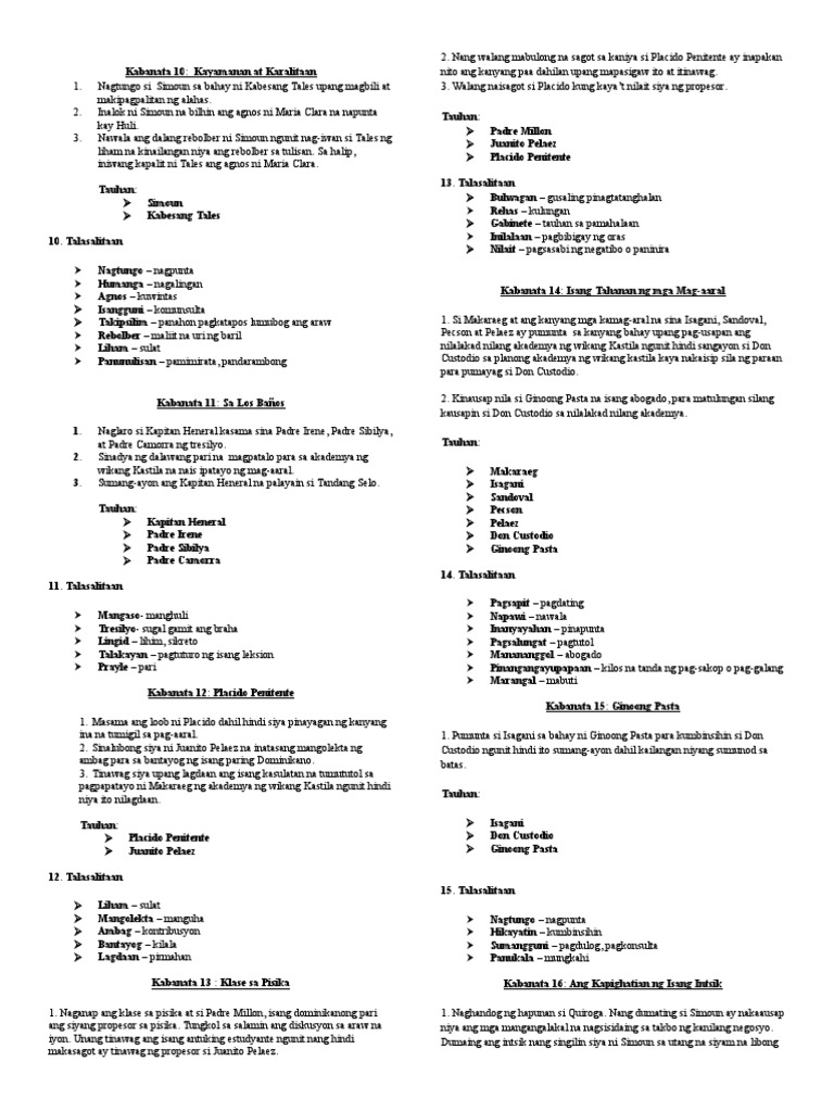 Filipino Handout | PDF