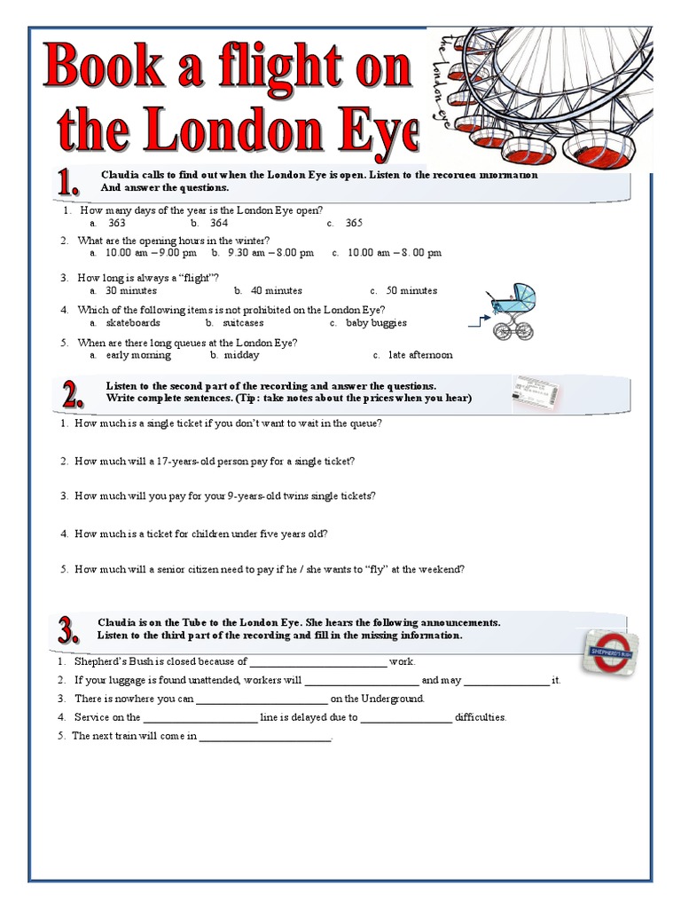 London Eye: Key Visitor Information | PDF | Business