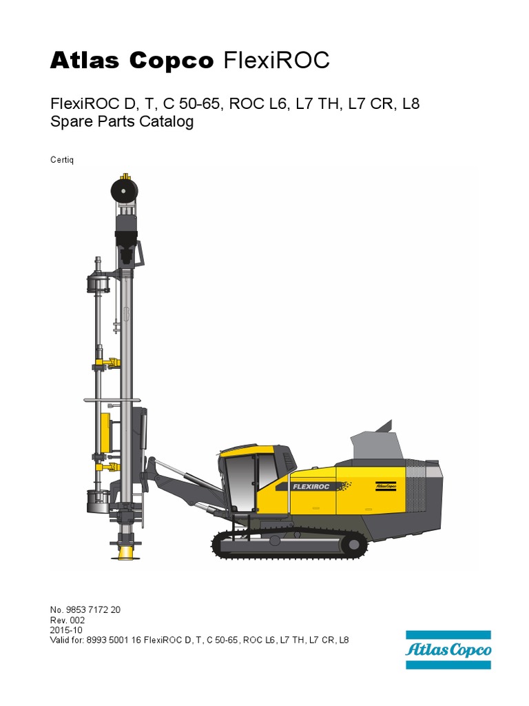 9853 7172 20 Certiq, Spare Parts Catalog - FlexiROC D, T, C 50-65 PDF | PDF